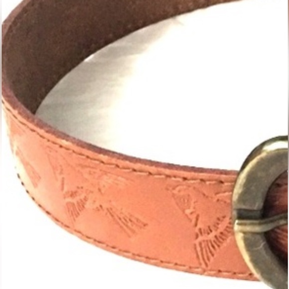 Axcess | Accessories | Vintage 98s Bird Tooled Belt | Poshmark